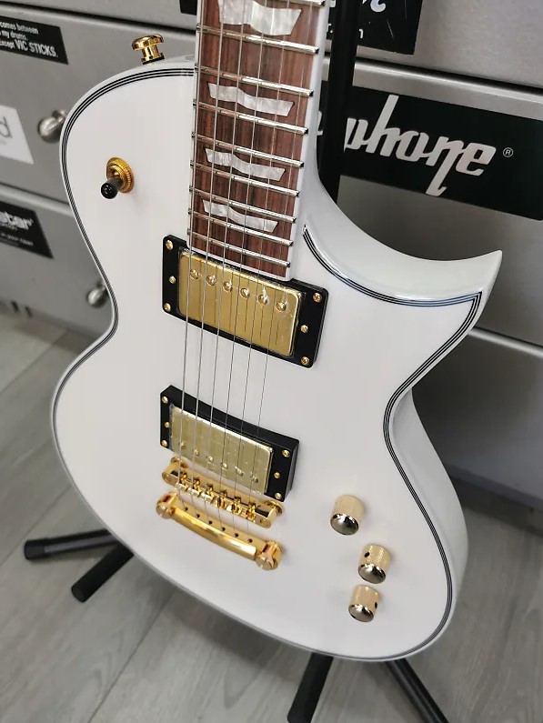 GrassRoots G-ECLIPSE-SW Electric Guitar, Pau Ferro FB, Snow White